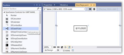 getting started with uwp datepicker control syncfusion