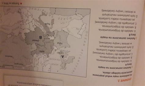 Na podstawie mapy wskaż poprawne dokończenie każdego zdania Brainly pl