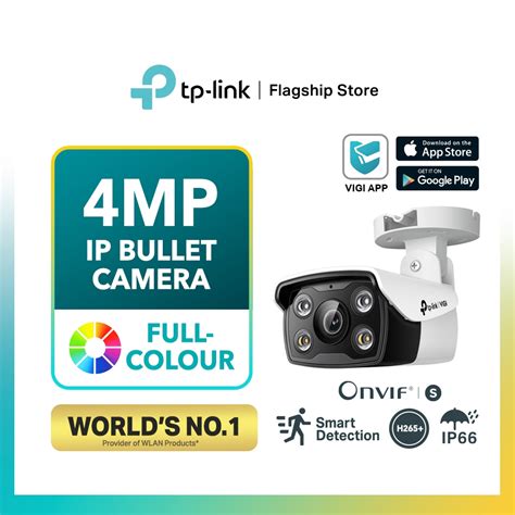 TP Link 4MP AI CCTV VIGI C340 C340 W Outdoor Full Color Ultra HD