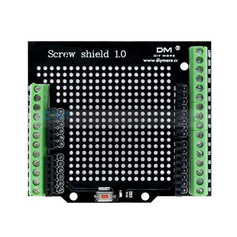 Arduino Uno Terminal Screw Adapter Module Board Black Reset Shield Ebay