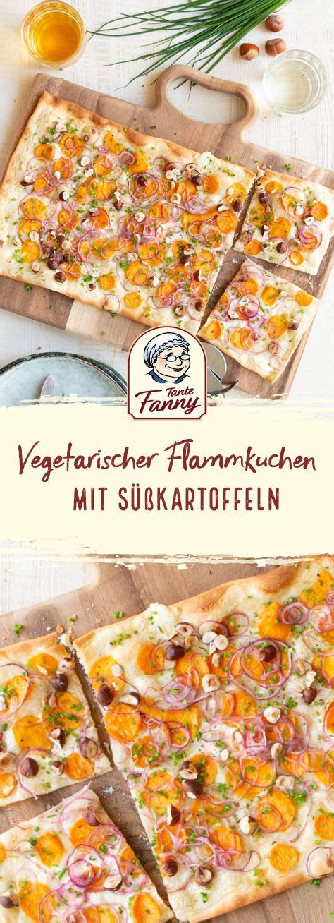 Knuspriger Flammkuchen mit Süßkartoffeln Tante Fanny Rezept