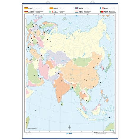 Mapa Politico Asia Mudo