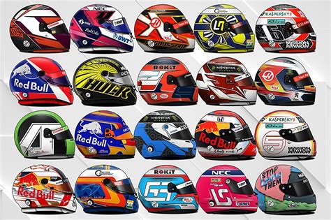 Tous Les Casques Des Pilotes F En