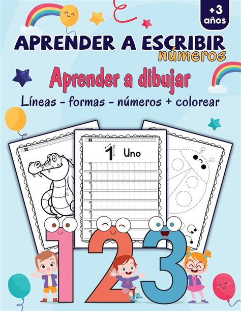 Buy Aprender a escribir números Aprender a dibujar líneas formas y
