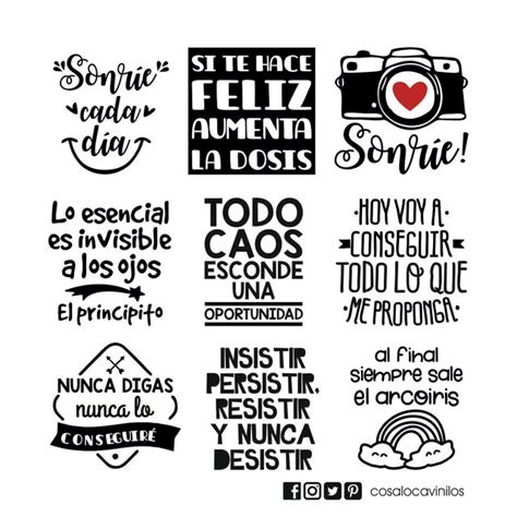 Frases Para Frascos N Vinilo Impreso Transparente