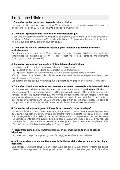 Lithiase Biliaire La Lithiase Biliaire Conna Tre Les Deux
