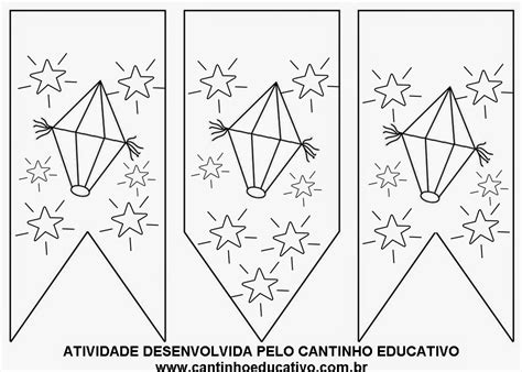 Bandeira Festa Junina Para Colorir Atividades Escolares Atividades