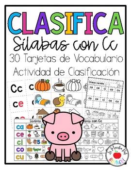Ca Ce Ci Co Cu Actividad de clasificación by La Maestra Pati Bilingue