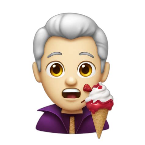 A Man Who Eat A Ice Cream Ai Emoji Generator