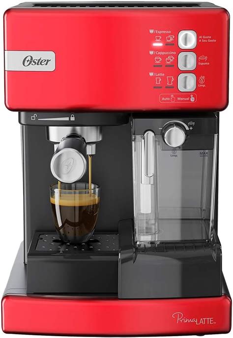 Oster Cafetera Autom Tica De Espresso Roja Primalatte Bvstem R