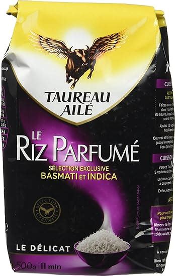 Taureau Ailé Riz Parfumé Basmati et Indiça 500 g Amazon fr Epicerie