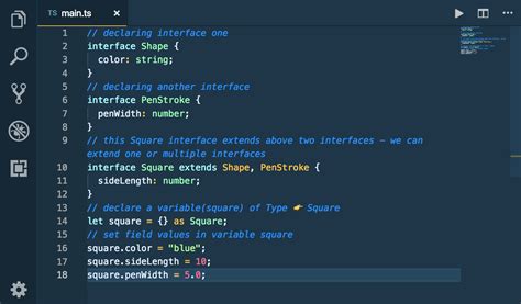 interfaces and classes in typescript angular