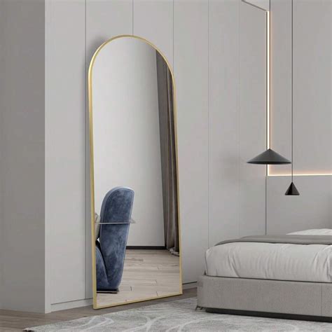 Miroir Pleine Longueur 162 Cm 53 Cm Miroir De Sol En Arc Avec
