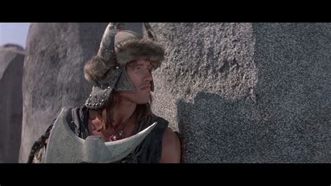 Conan el Bárbaro 1982 Conan rezando a Crom antes de la batalla