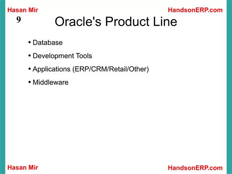 Introduction To Oracle Financials PPT