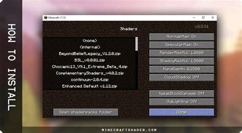 How To Get Shaders In Minecraft Best Minecraft Shaders 2023