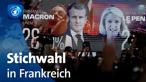 Macron und Le Pen gehen in Stichwahl um Präsidentschaft in
