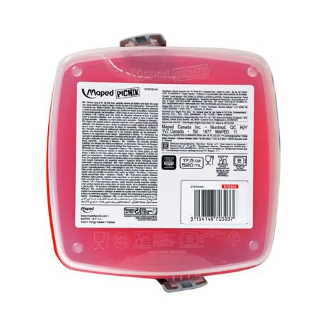 Boîte à déjeuner enfant 520ml Rouge Picnik Maped Buroland
