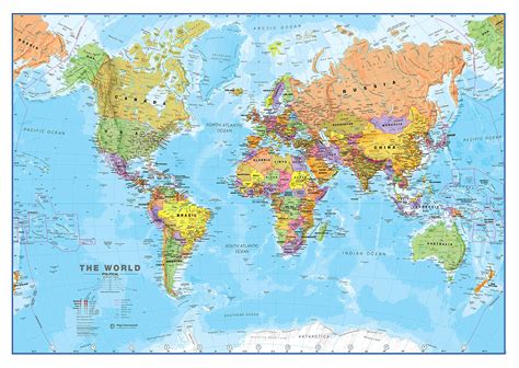 Buy S International World Wall Of The World 23 X 33 Front