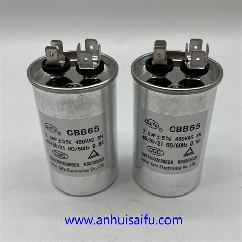 Cbb65 Motor Run Capacitors 7UF 7 5mfd 450VAC China Cbb65 Motor Run