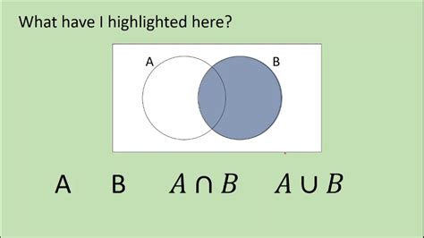 maths set notation and venn diagrams youtube