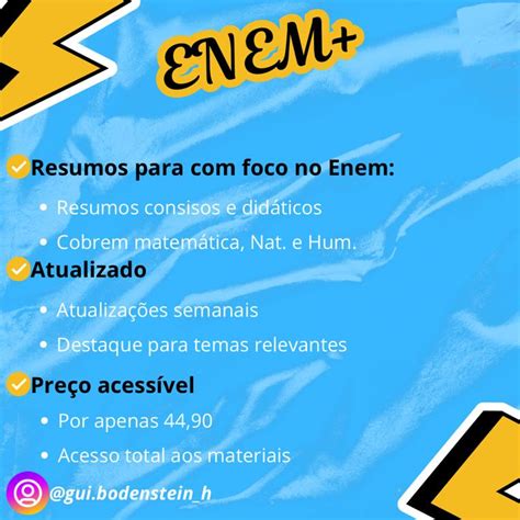 Resumos Para O ENEM Do ENEM Guilherme Bodenstein Henrique Hotmart