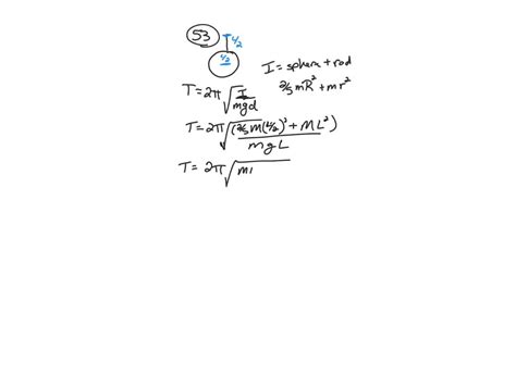 Solved There Are Two Pendulums Shown In Fig Both Consist Uniform