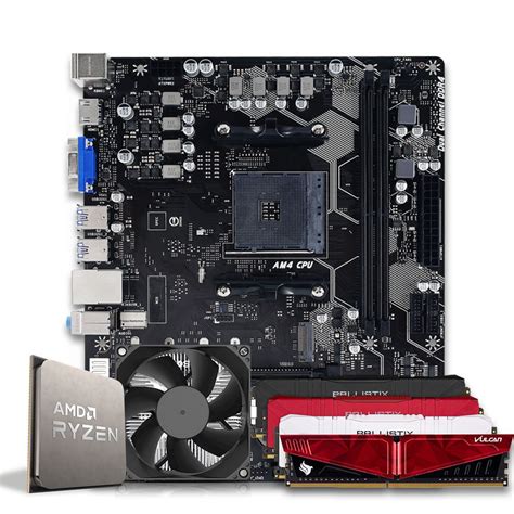 Pichau Kit Upgrade AMD Ryzen 5 4600G B450M DDR4 16GB DDR4 Cooler