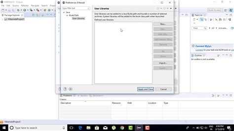 how to create hibernate user library in eclipse ide 2018 youtube