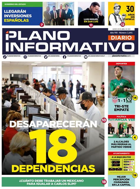 Plano Informativo Nico Peri Dico De San Luis Potos Que Actualiza Las