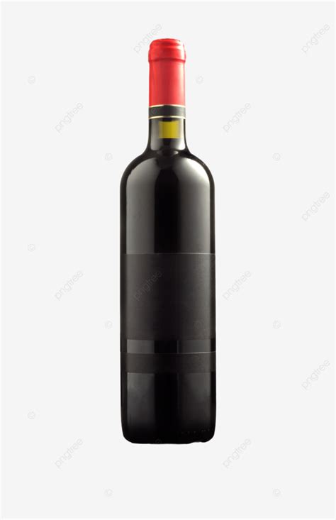 Bouteille De Vin Rouge Avec étiquette Vide Blanc PNG Non Ouvert