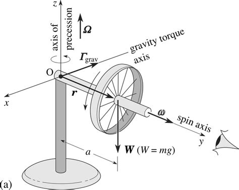 Newtonian Mechanics Force On Rod In Gyroscopic Precession Physics