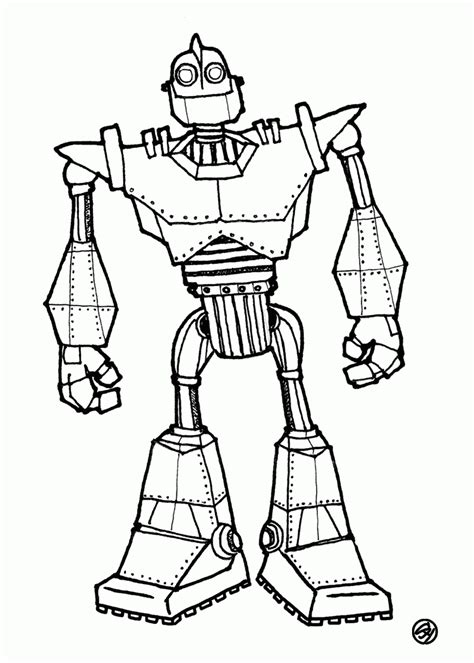 Printable Iron Giant Template Clip Art Library