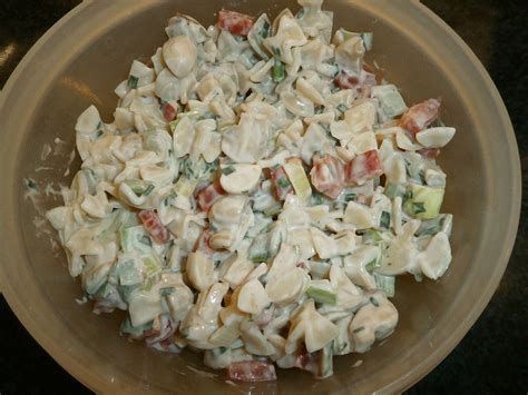 WW Leichter Nudelsalat Mit Paprika Und Champignons Chefkoch