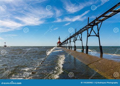 St Joseph North Pier Inner Light Stock Photo Image Of Maritime