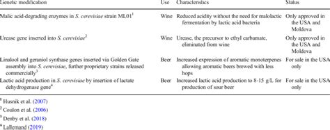 Genetically Modified Yeasts Created For The Alcoholic Beverage Industry