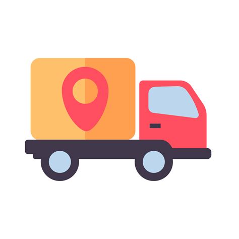 Free Trucks Deliver Goods To The Recipient Online Ordering Concept
