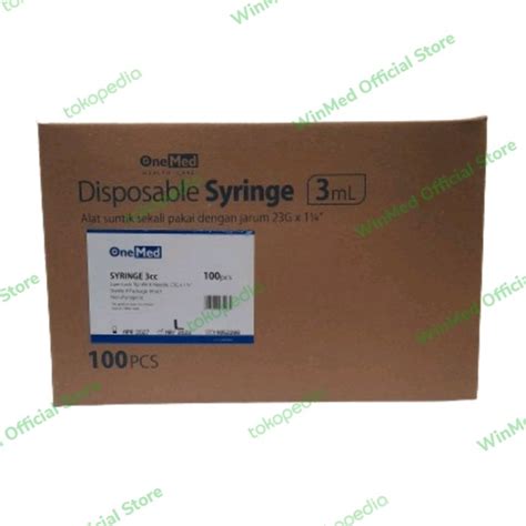 Jual Syringe 3 Ml Onemed Spuit 3 CC Onemed Suntikan 3cc Onemed