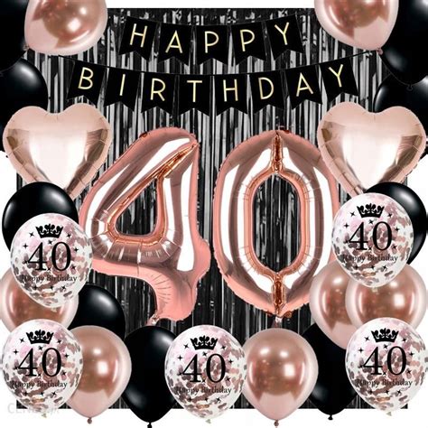 Zestaw Balony 40 Urodziny Rose Gold Baner Ścianka Ceny i opinie