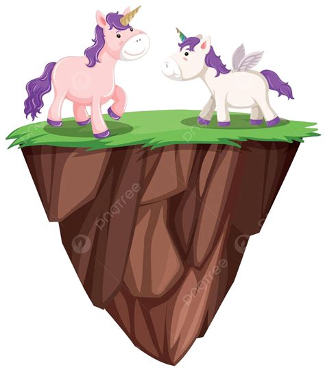 Unicorn On The Island Horn Background Unicorn Vector Horn Background