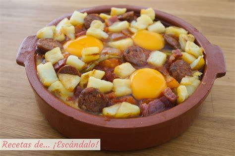 Receta De Huevos A La Flamenca Con Chorizo Y Patatas Recetas De