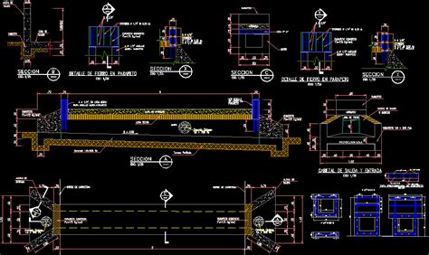 Plano De Detalles De Alcantarilla En Dwg Kb Librer A Cad