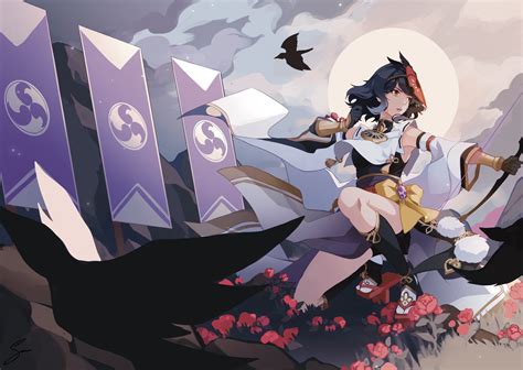 Kujou Sara Genshin Impact Image By Saii 3970713 Zerochan Anime