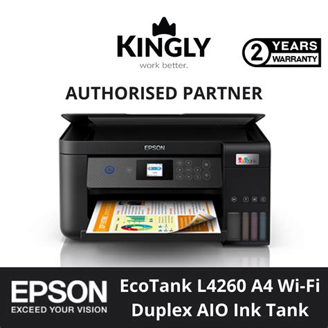 Epson EcoTank L4260 A4 Wi Fi Duplex All In One Ink Tank Printer