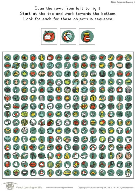 Printable Visual Scanning Worksheets For Adults Lyana Worksheets