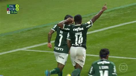 Vídeo Os gols de Palmeiras 4 x 0 Fortaleza pela 35ª rodada do