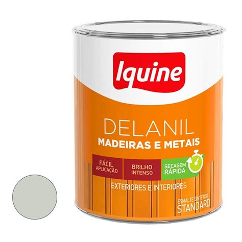 Tinta Esmalte Brilhante Delanil Madeiras E Metais 750ml Branco Gelo