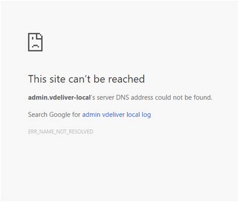 Google Chrome Server DNS Address Could Not Be Found Iis Stack
