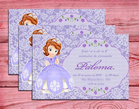 Moldura Convite Princesa Sofia Fa A Seu Convite Princesa Sofia Online E