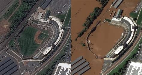 Imagens de satélite mostram o antes e depois das inundações nos Estados
